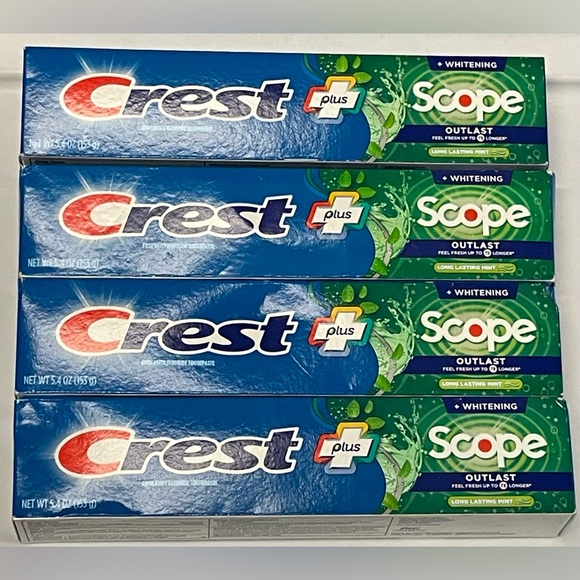 Crest | Bath & Body | Crest Plus Scope Whitening Toothpaste Pack Of 4 ...